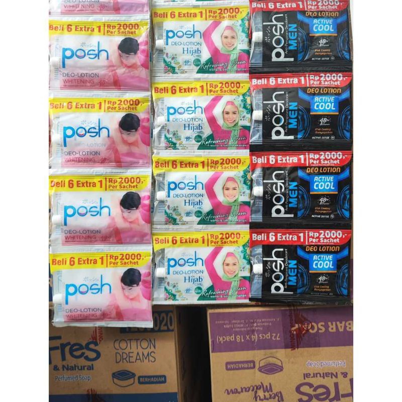 Jual POSH Deodorant Lotion SACHET | Shopee Indonesia