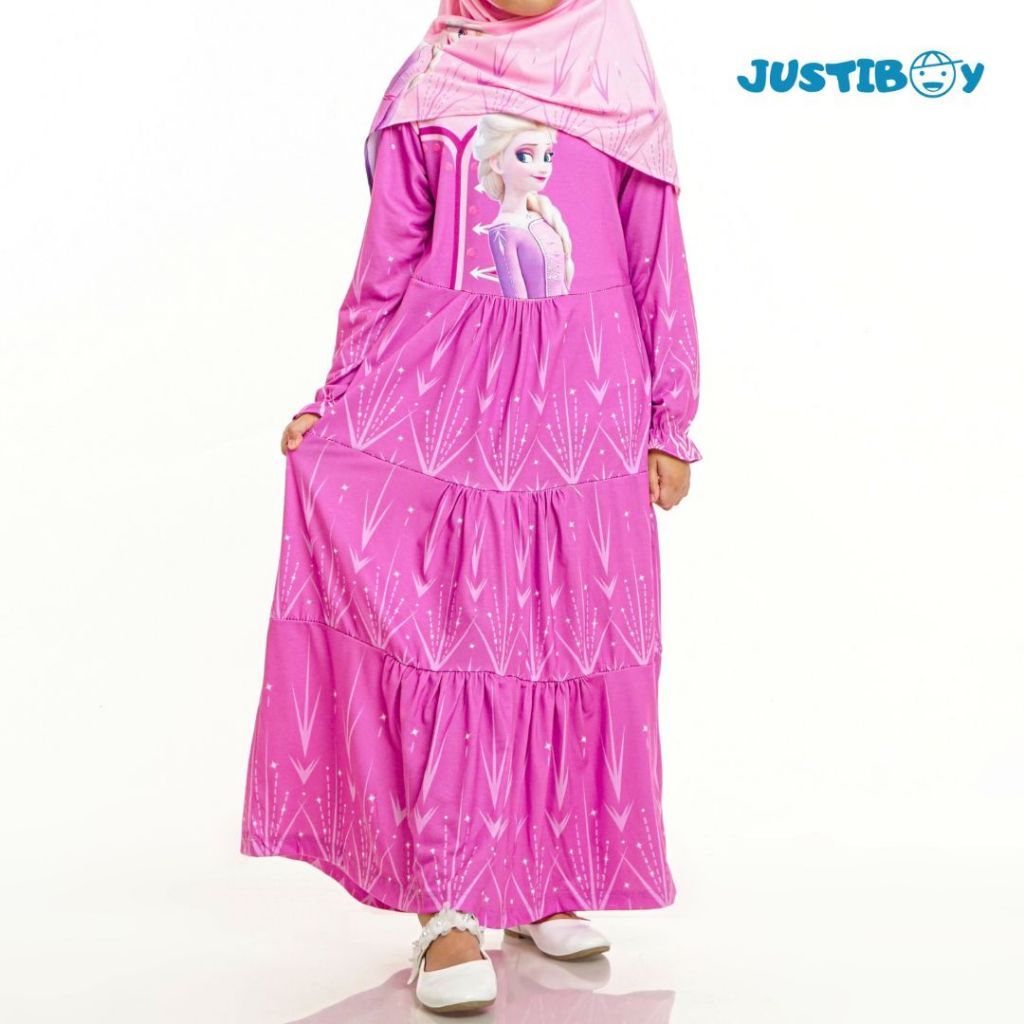 Jual Gamis Anak Princess Frozen Usia 3 - 10 Tahun Free Hijab / Dress ...