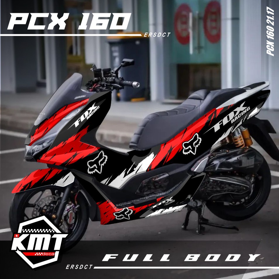 Jual Decal Sticker Honda PCX 160 2021 Fullbody New Desain Racing KMT.21 ...
