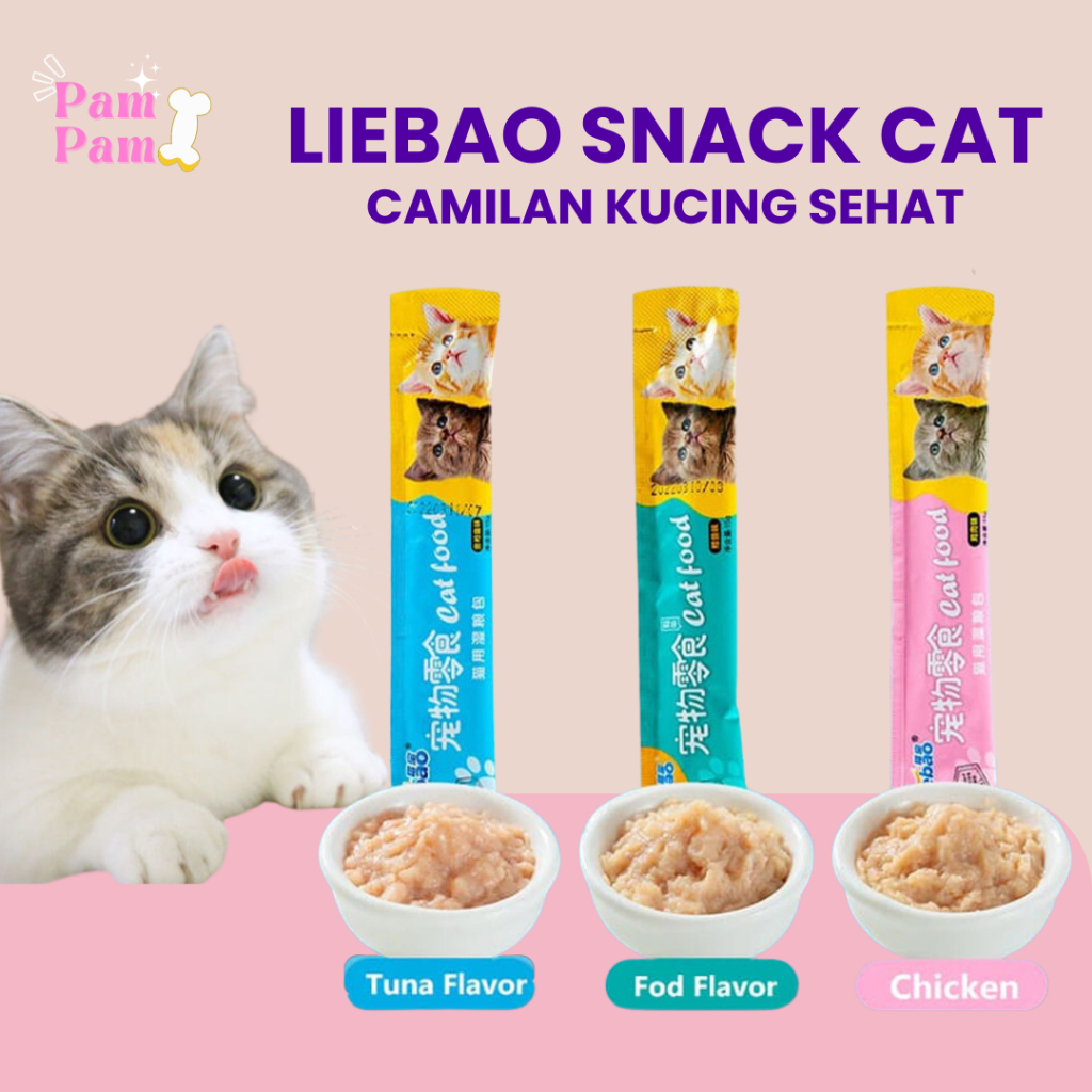Jual Liebao Snack Kucing Sehat Bergizi Buat Kucing Lebih Gemuk Dan ...