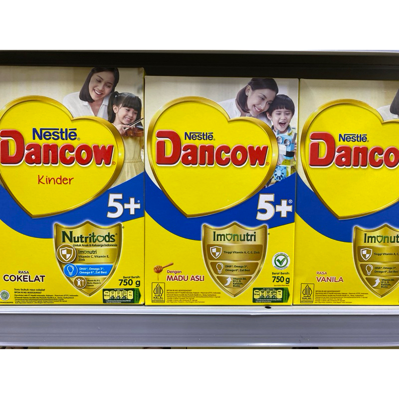 Jual Dancow 5+ Vanila / madu / coklat 750g | Shopee Indonesia