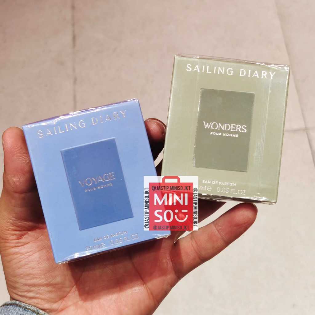 Jual MINISO 🆕 Parfum EDP Cowok SAILING DIARY Series WONDERS / VOYAGE ...