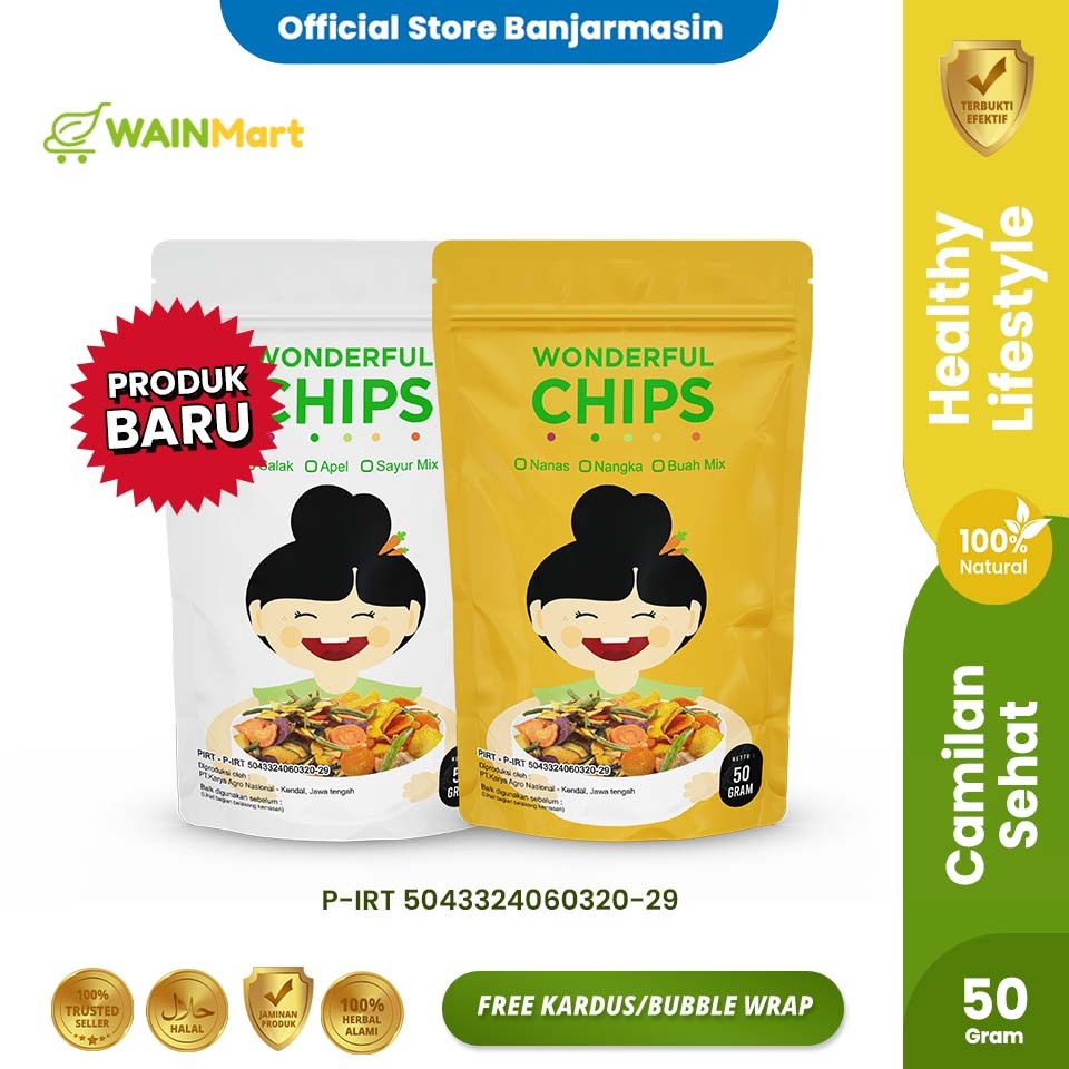 Jual Wonderful Chips Cemilan Keripik Buah dan Sayur Mix Snack Sehat ...