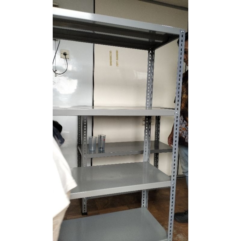 Jual rak besi siku bisa bongkar pasang P 100 x 50 x 100 susun 3 ...