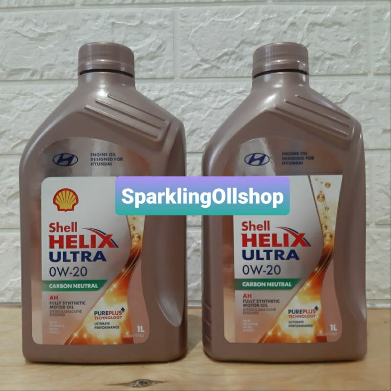 Jual Oli Mesin Shell Helix Ultra 0W20 0W 20 0W-20 Fully Synthetic Oil ...