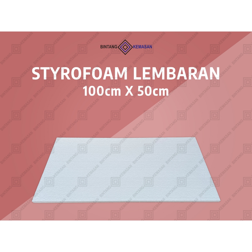 Jual Styrofoam 100 x 50 x 1cm Lembaran Packing Lembaran Dekorasi Papan ...