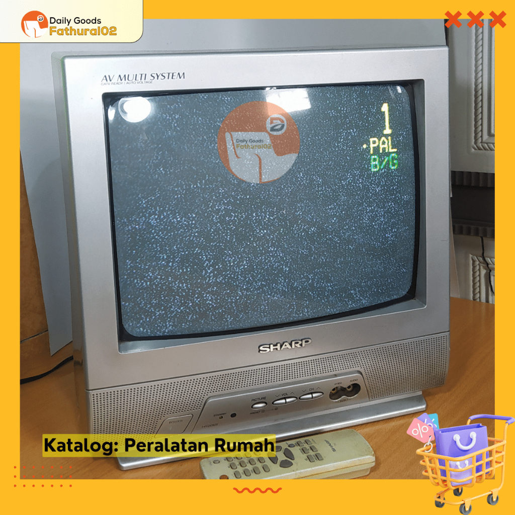 Jual TV Tabung Jadul Antik SHARP 14V20MS Hidup Normal Bisa Pakai STB ...