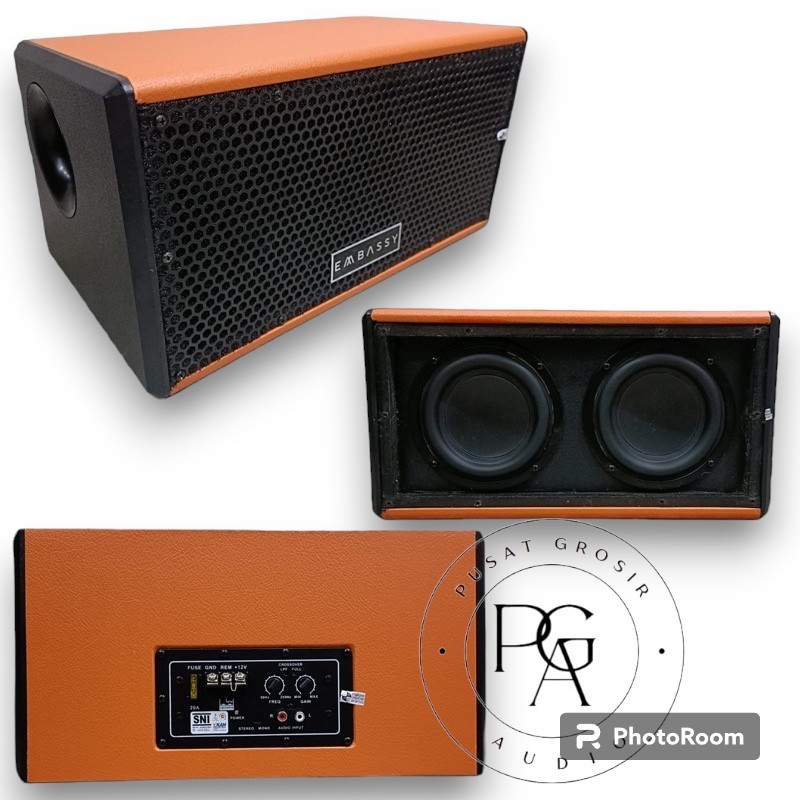 Jual Subwoofer Box Aktif 5 Inch Bassbox Embassy Troy Original double 5 ...