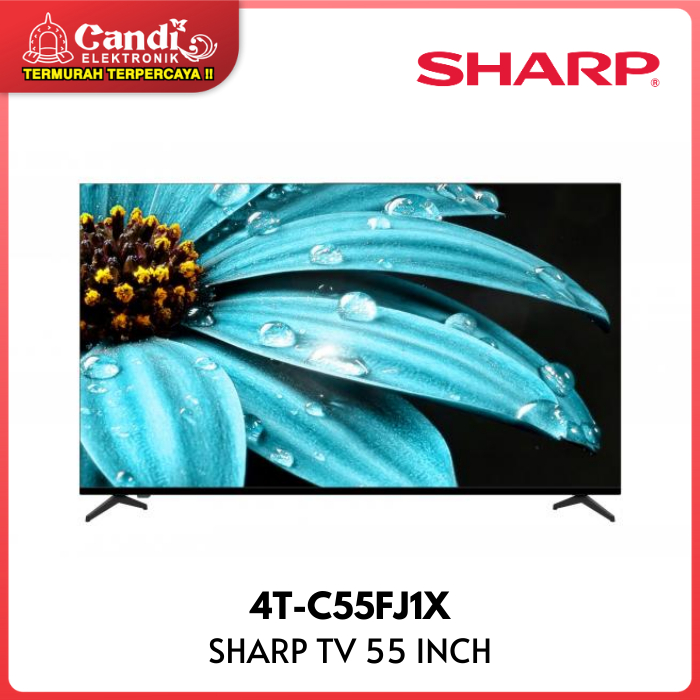 Jual TV SHARP 4T-C55FJ1X 55 Inch Smart TV4K UHD Frameless Google TV ...