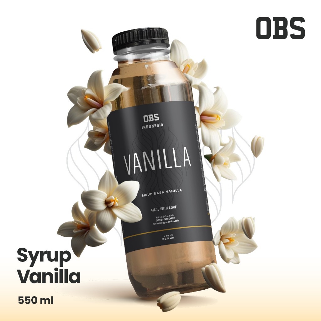 Jual Sirup Vanilla OBS 550ml - OBS Syrup untuk minuman rasa Vanilla ...
