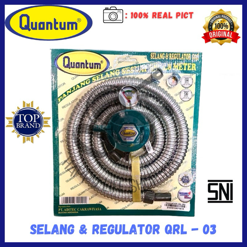 Jual Selang Gas & Regulator QUANTUM / Selang Paket Quantum 1,8 Meter ...