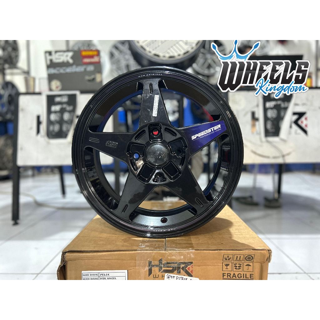Jual VELG MOBIL BINTANG PALANG 5 R15 SINGLE PCD 4X114 LEBAR 6,5 ET42 HSR SPEEDSTER RING 15 GLOSS ...