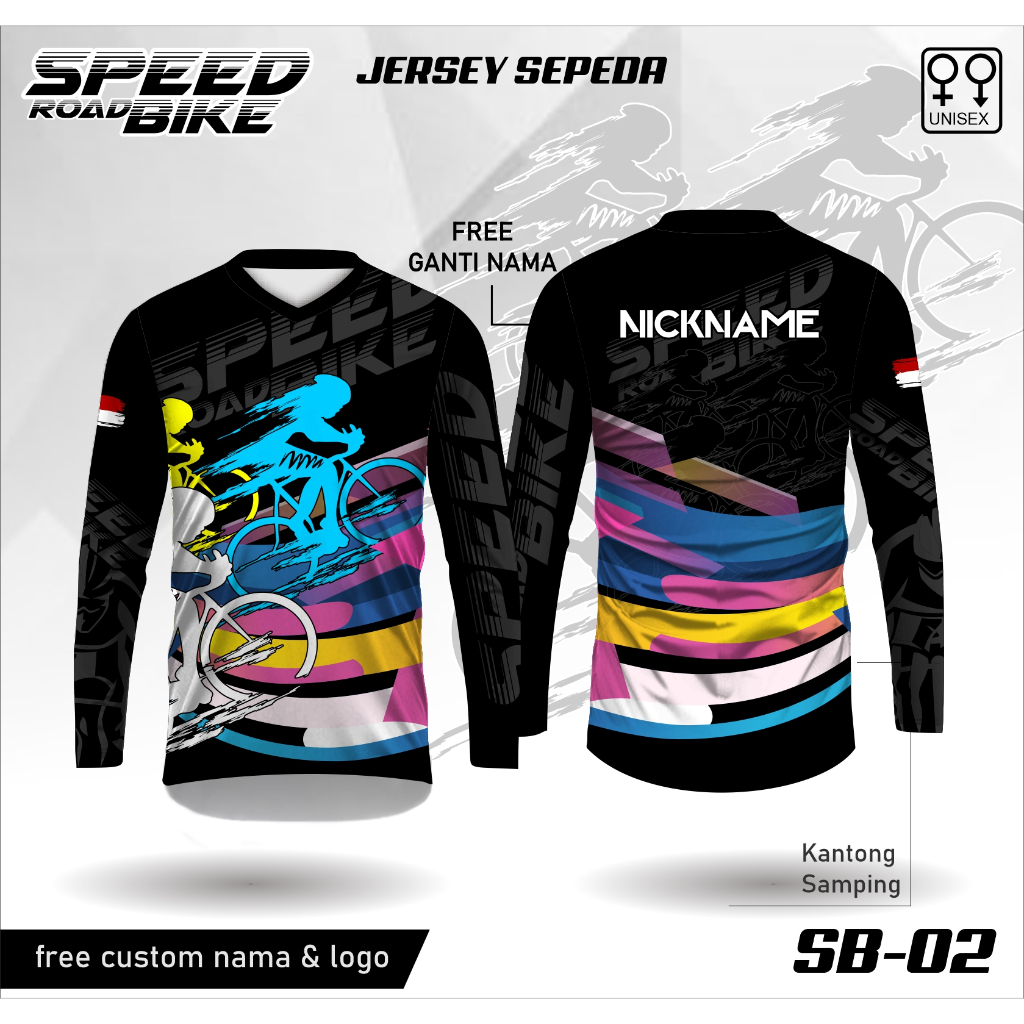 Jual Jersey sepeda baju gowes speed kaos bike lengan panjang | Shopee ...