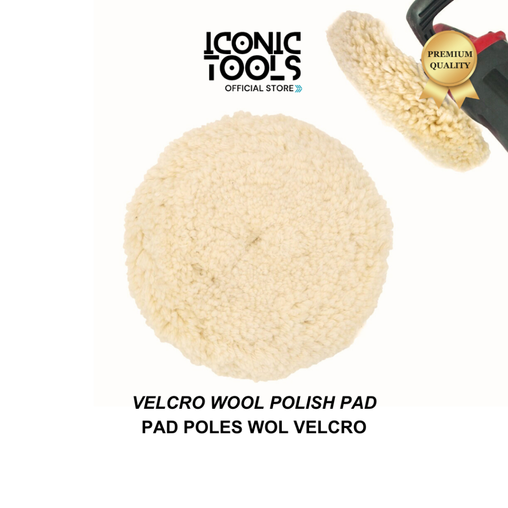 Jual Pad Wol Poles Mobil Velcro Bulu Domba 5" 7" / Automotive Wool ...