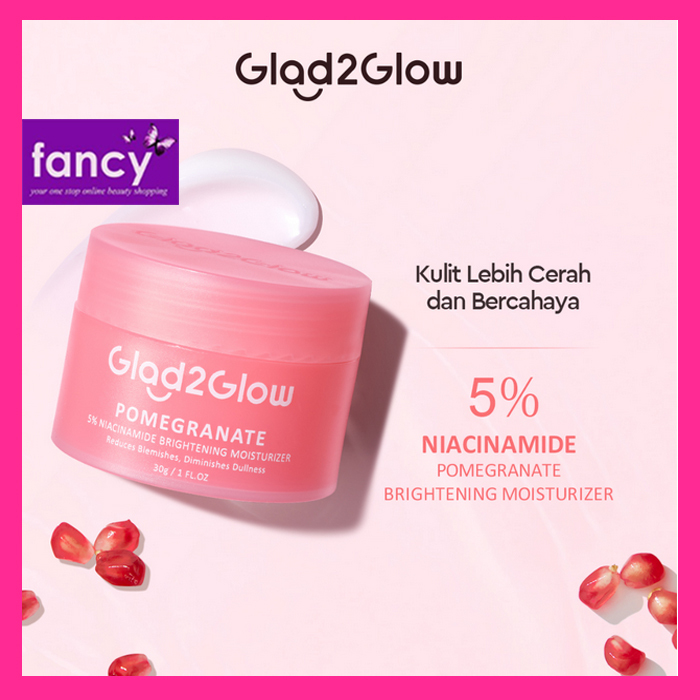 Jual Glad2glow Pomegranate 5 Niacinamide Brightening Moisturizer 30 Gr
