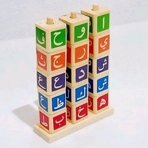 Jual Menara kubus hijaiah - Menara kubus angka - Menara kubus abjad ...
