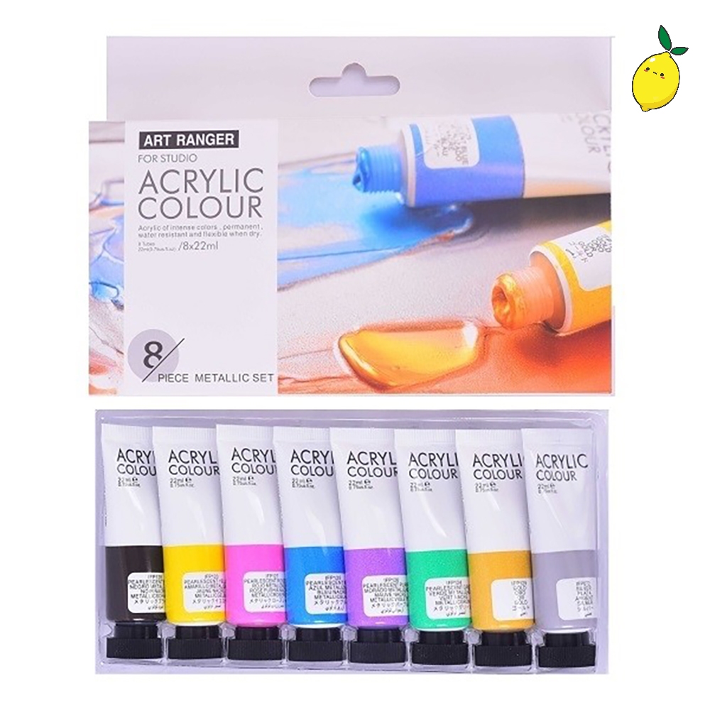 Jual Art Ranger 8X22mL Metallic Color / Cat Akrilik Set | Shopee Indonesia