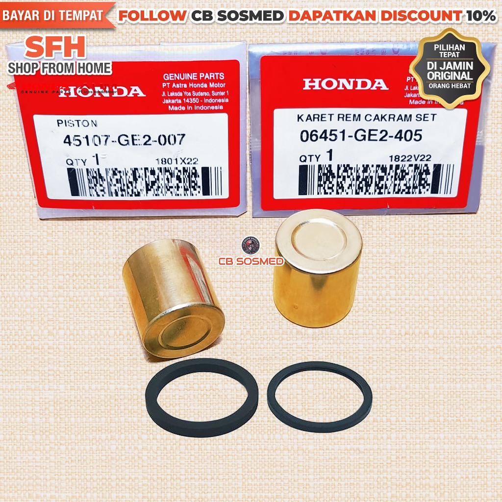 Jual Piston Kaliper Depan Supra X 125 2007-2014 Oring Seal Kaliper Depan Supra X 125 Injection ...