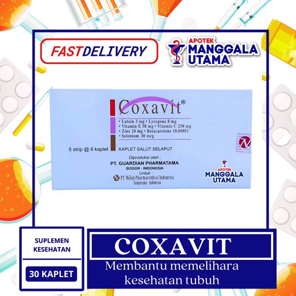 Jual COXAVIT KAPLET PER BOX ISI 30 KAPLET | Shopee Indonesia