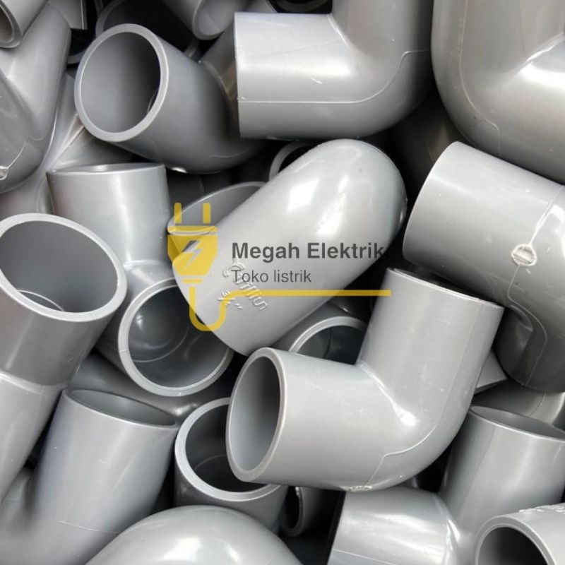 Jual Knee PVC Trilliun TS 3/4" Inch - Fitting Pipa Elbow L Knie Keni ...