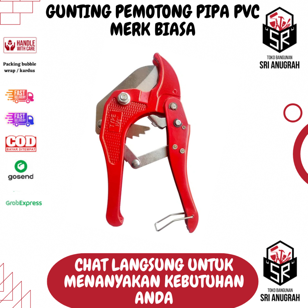Jual Tang Potong Pipa PVC Paralon Alat Gunting Pipa Type 15/8" | Shopee Indonesia