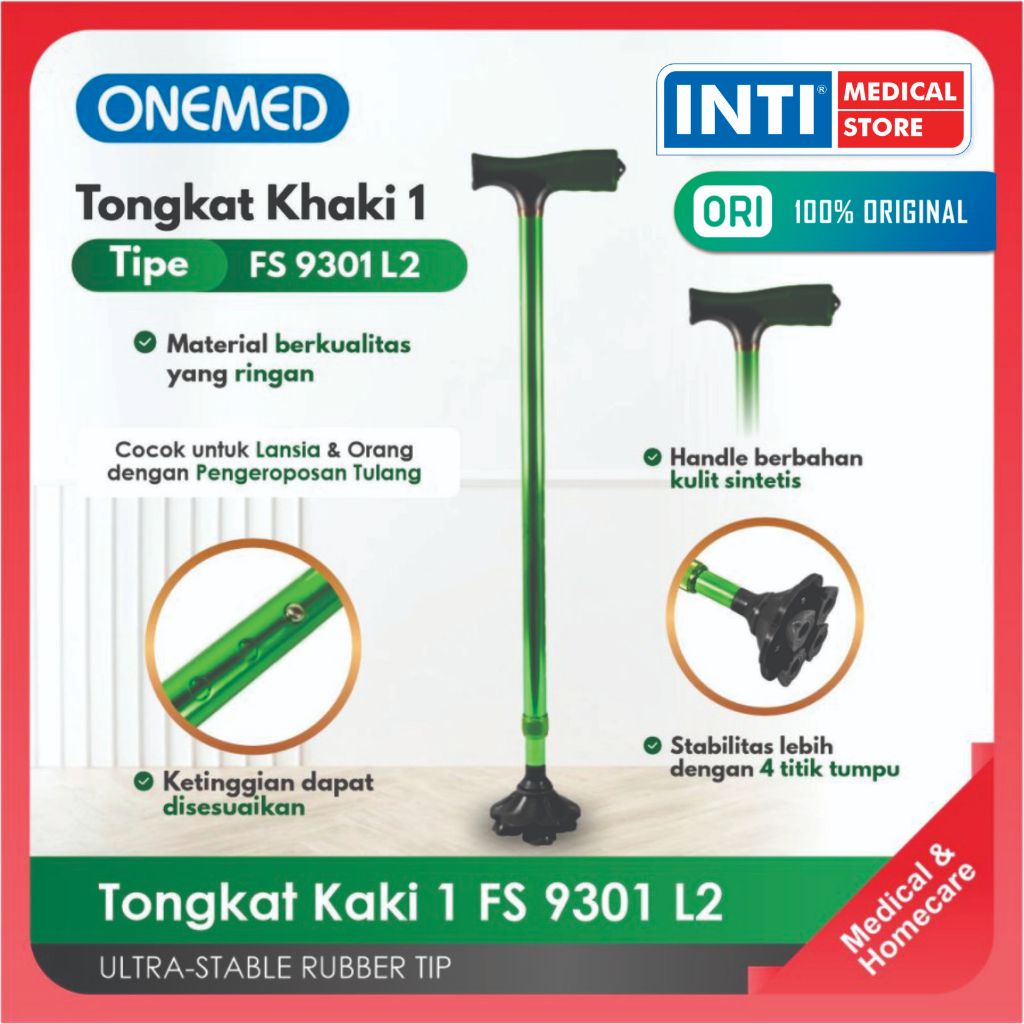 Jual Onemed | Alat Bantu Jalan | Tongkat Kaki 1 FS 9301 L2 | Penopang Tubuh | Shopee Indonesia