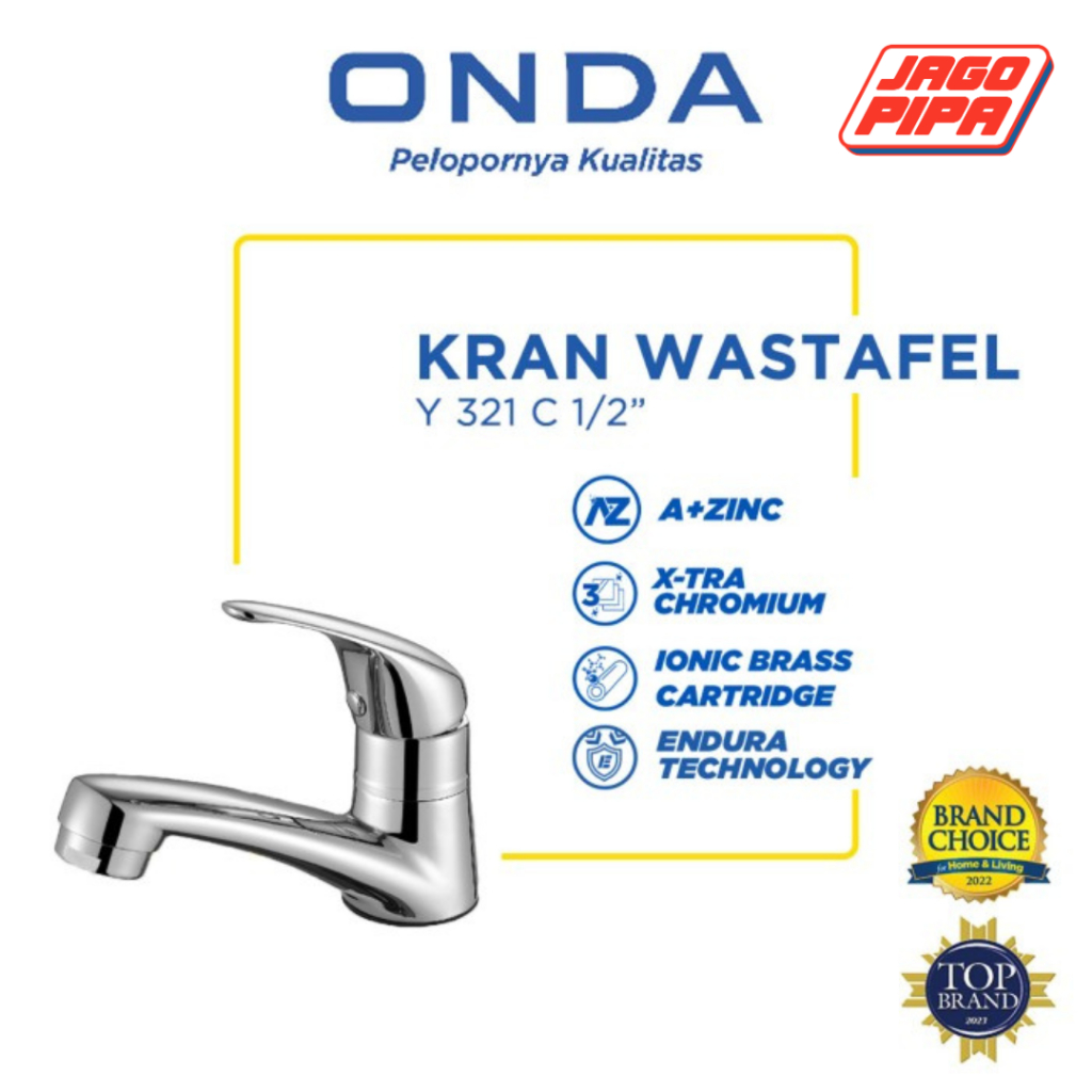 Jual Onda Keran Wastafel Y 321 C 1/2 Inch Cuci Tangan Kran Wastafel 1/2" Y321C | Shopee Indonesia