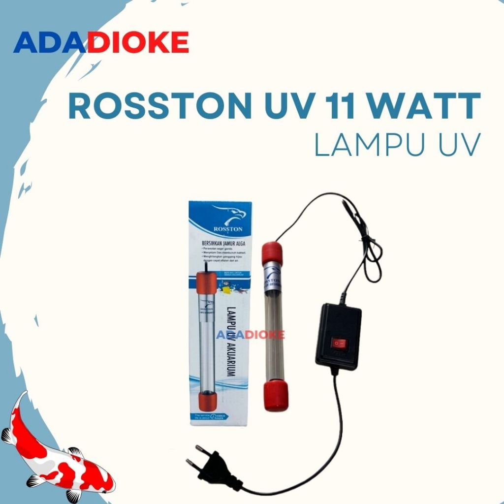 Jual Rosston UV Lampu UV 9 watt / 11 Watt Lampu Ultra Violet Aquarium Aquascape Kolam | Shopee ...