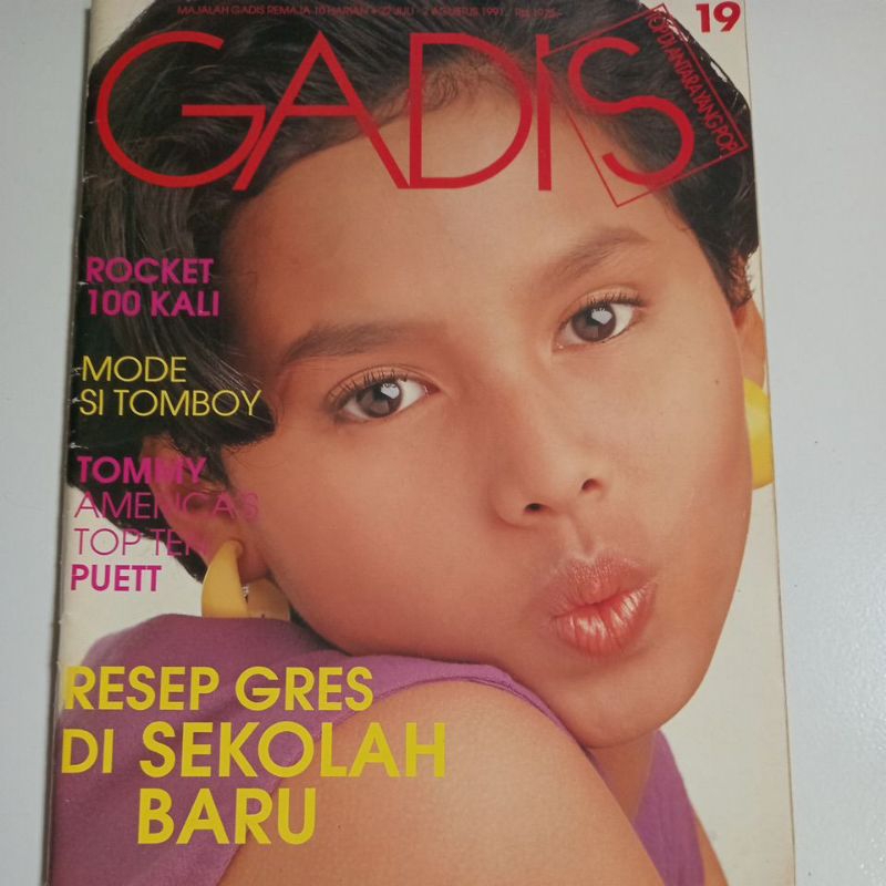 Jual Majalah Gadis Tahun 1991 Cover Kemenangan Rani Djodi | Shopee Indonesia