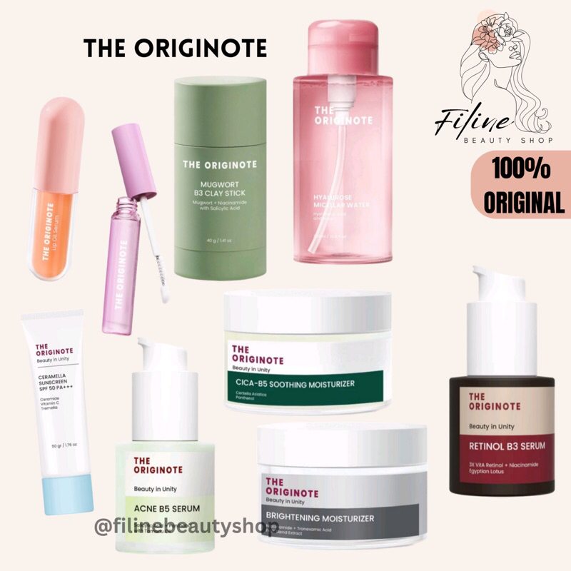 Jual The Originote Sunscreen/Lip Oil Serum/Facial Cleanser/Eye Serum ...