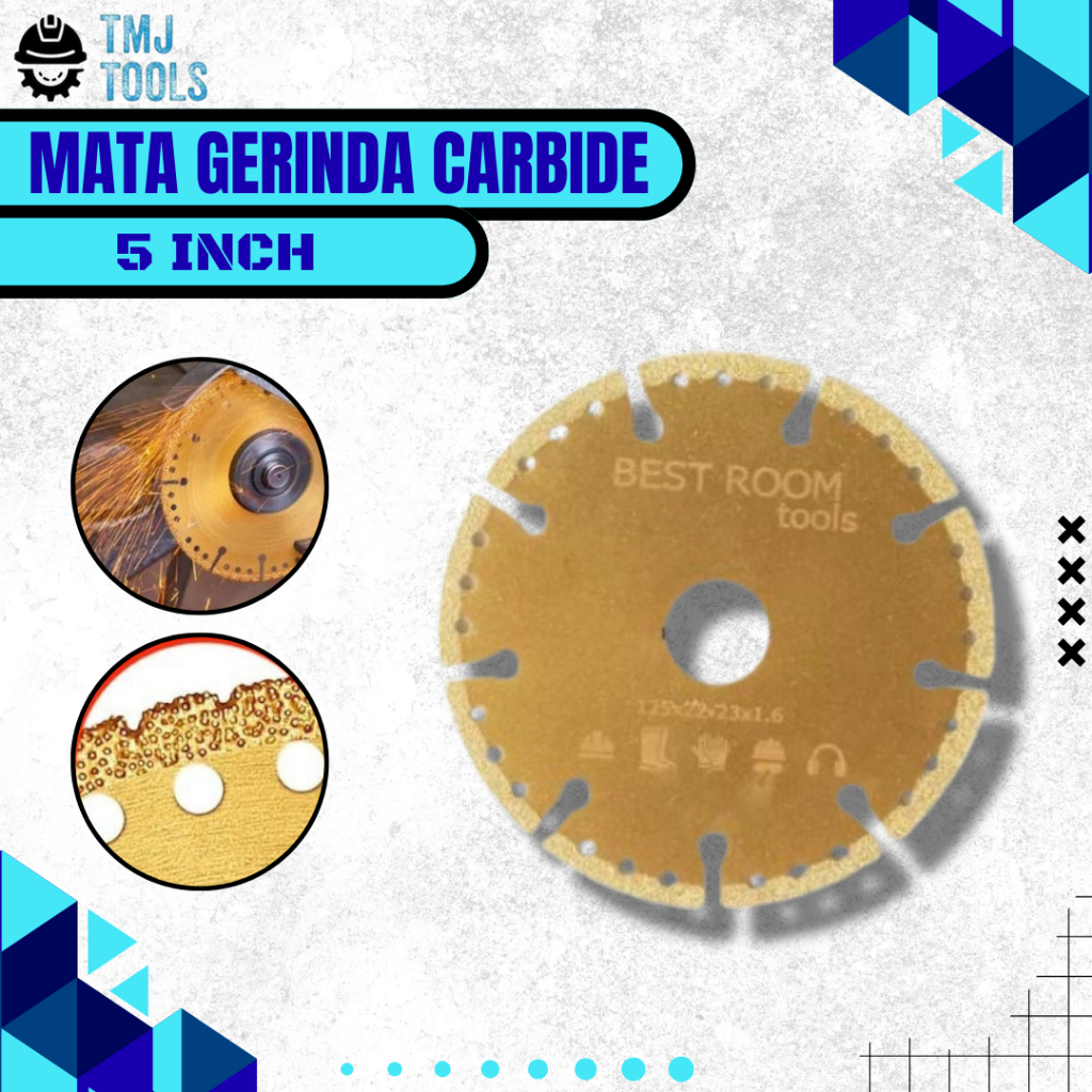 Jual Carbide Mata Gerinda Besi Kayu 5 Inch Diamond Brazing 125 mm Saw ...
