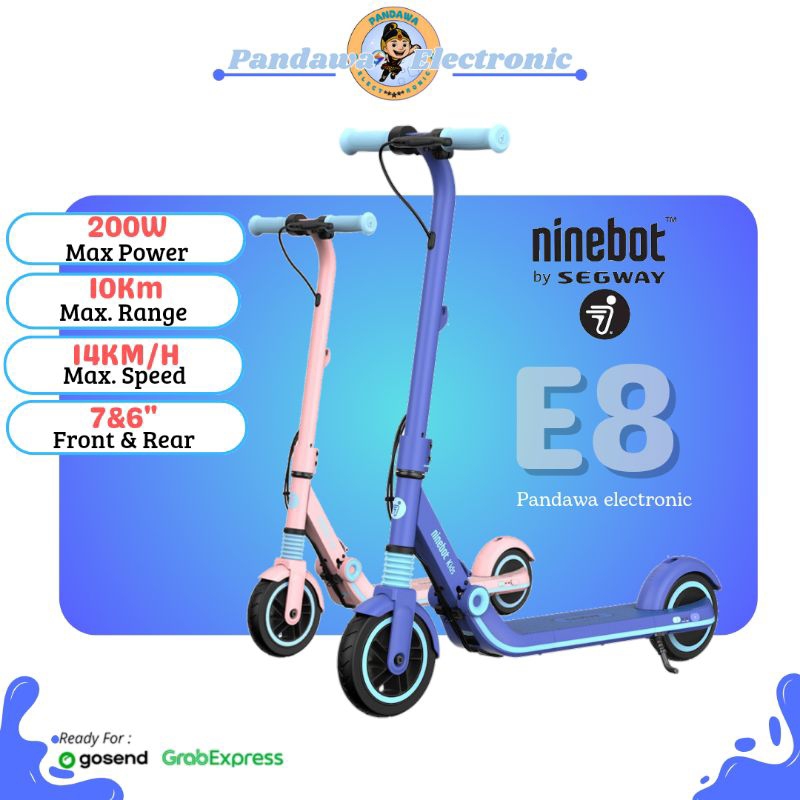 Jual Ninebot Kickscooter Zink E8 Scooter Electric By Segway | Shopee ...