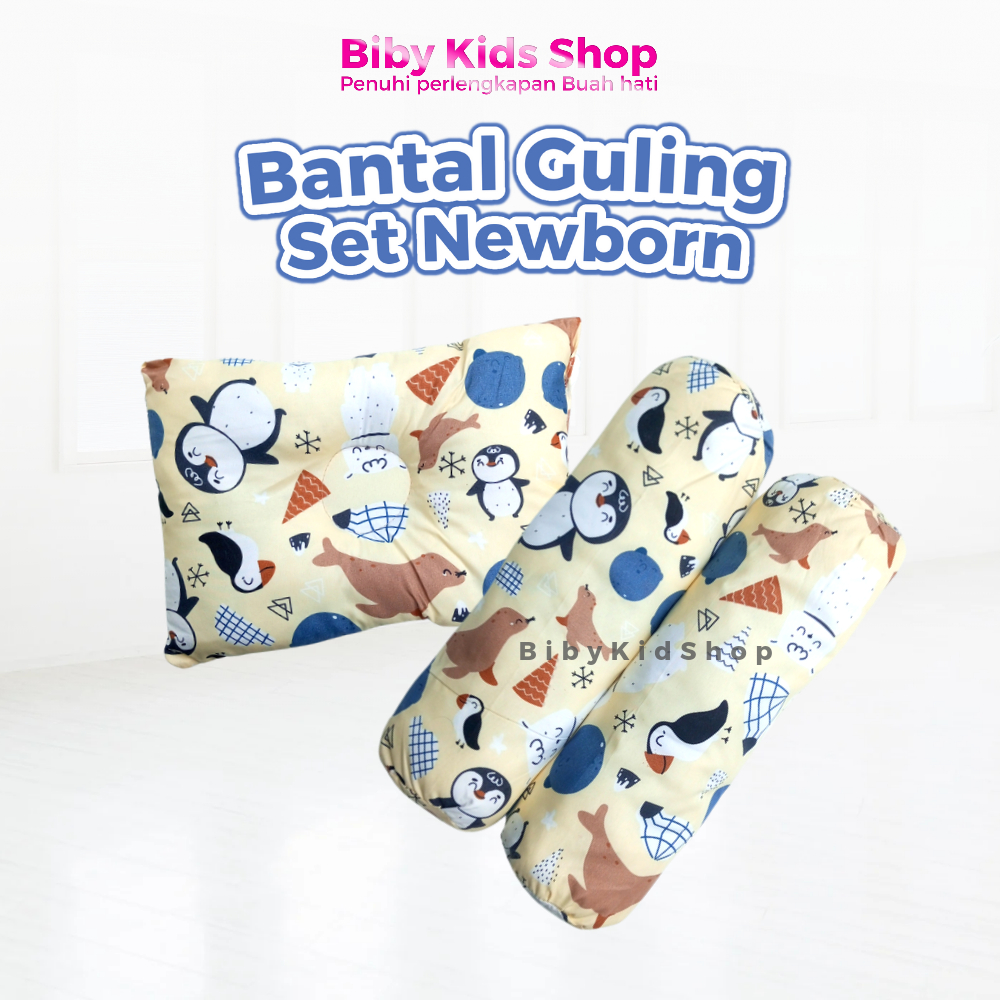 Jual Bantal Guling Bayi Newborn 1 Set Murah Perlengkapan Tidur Bayi 3 ...