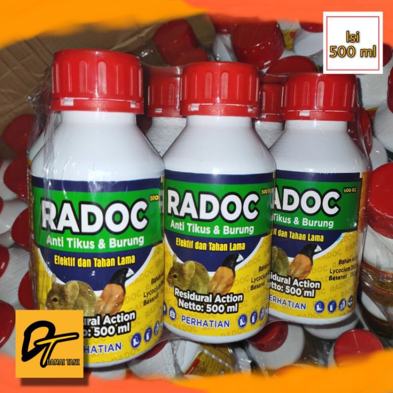 Jual Radoc Obat Pengusir Tikus dan Burung isi 500ml Efektif dan Tahan ...
