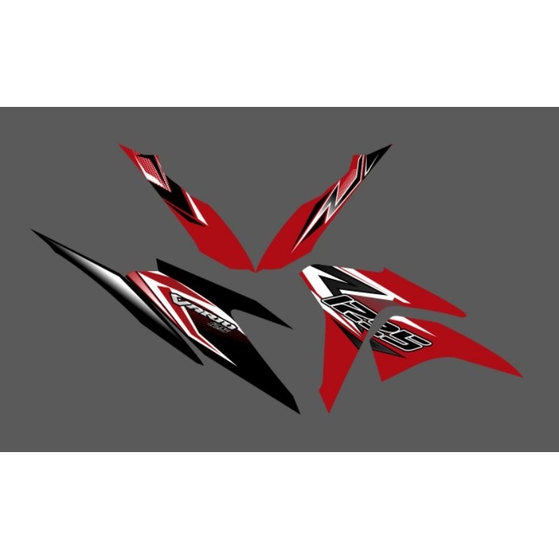 Jual STIRPING STICKER TRANSPARAN MOTOR VARIO BOLHAM KZR 125 KONSEP ...