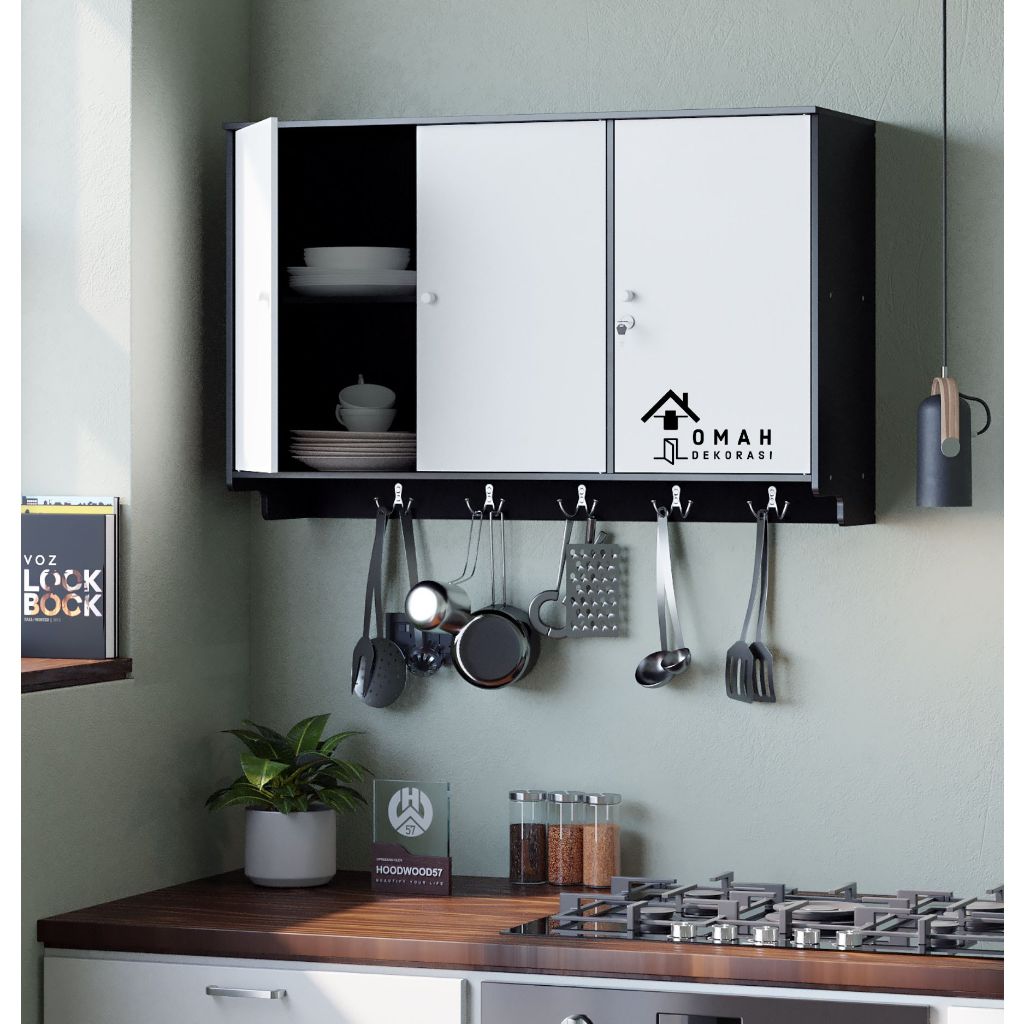 Jual Kitchen Set Atas 3 Pintu Minimalis Lemari Gantung Rak Dapur ...