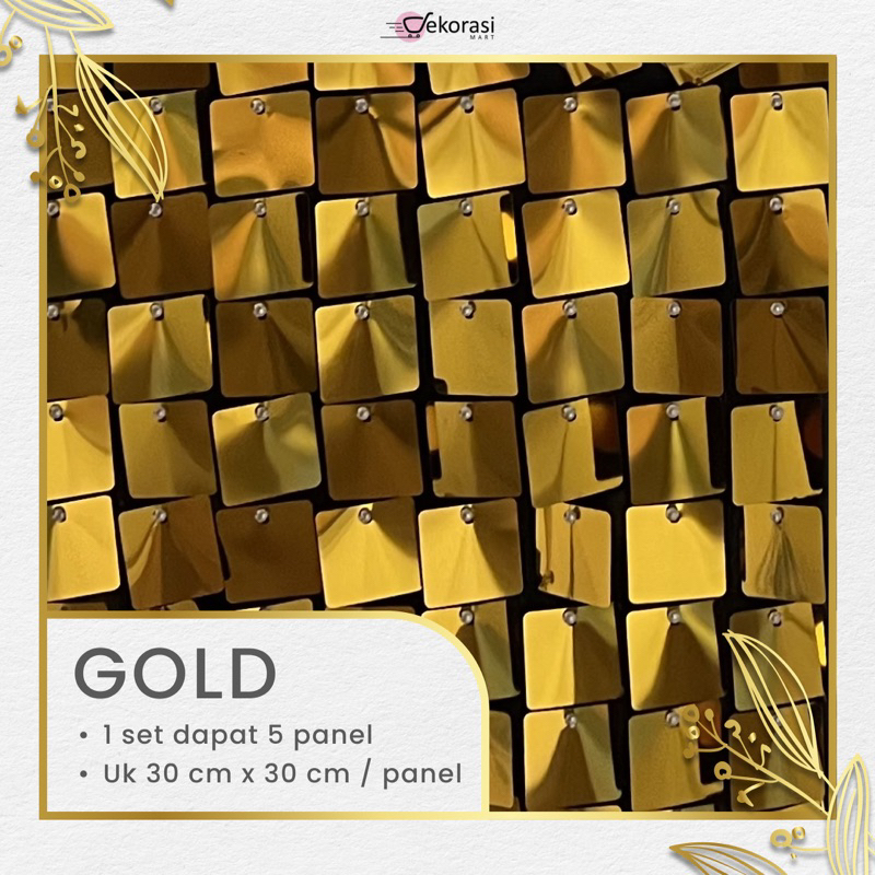 Jual 5 PANEL TERMURAH Square Sequin Tile Backdrop / Sequin Backdrop ...