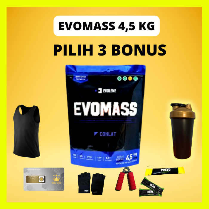 Jual EVO MASS GAINER EVOMASS 10 LBS EVOLENE BPOM HALAL GAIN SUSU ...