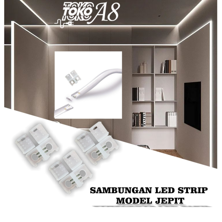 Jual Sambungan / Konektor Lampu LED Strip Jepit 3528 2835 220 Volt | Shopee Indonesia