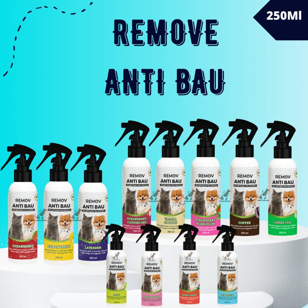 Jual REMOV Spray Anti Bau Penghilang Bau Kotoran / pipis hewan Kucing ...