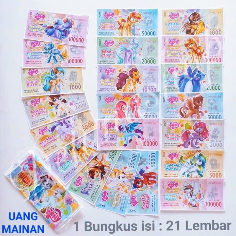 Jual Uang Mainan Karakter Duitan Edukasi Uang Palsu Mainan Uang Kertas ...