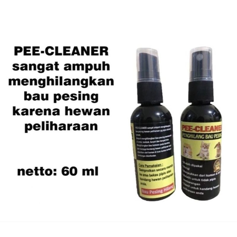 Jual PEE CLEANER CAT DOG 60ML OBAT PENGHILANG BAU PESING PIPIS URIN ...