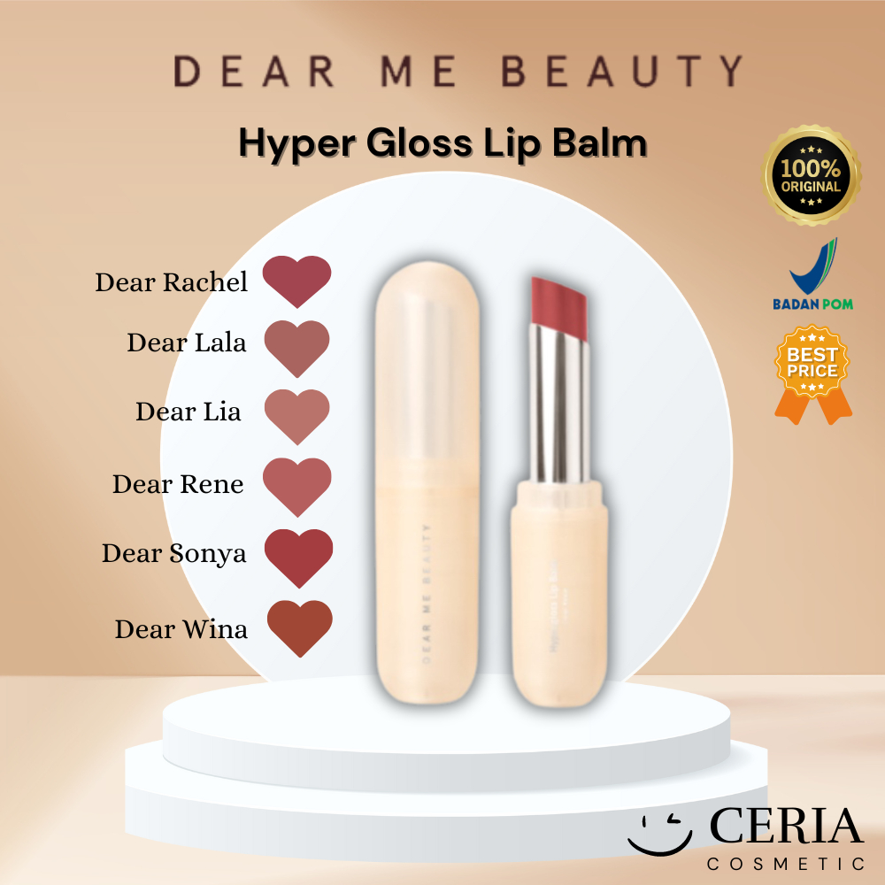 Jual Dear Me Beauty Hypergloss Lip Balm | Lip Balm Warna | Pelembab ...