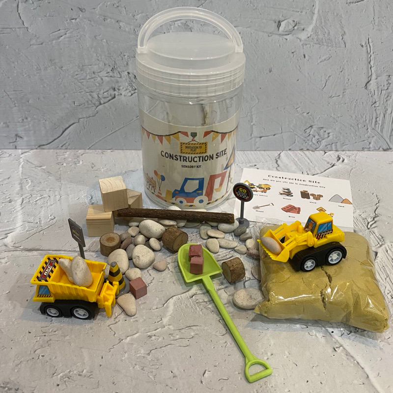 Jual Sensory Play Construction Site / Sensory Play Hamper birthday ...