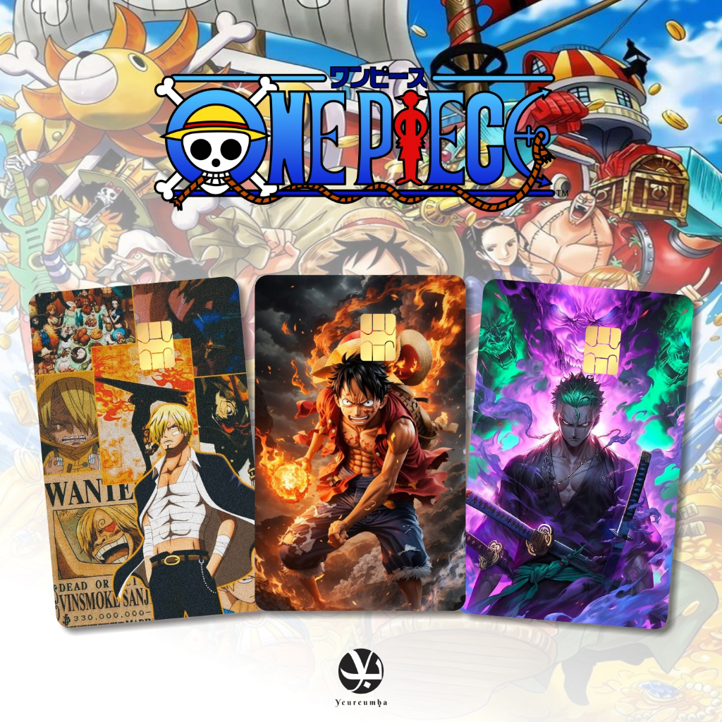 Jual STICKER ATM ONE PIECE - SKINCARD - STICKER PELINDUNG ATM - EMONEY ...