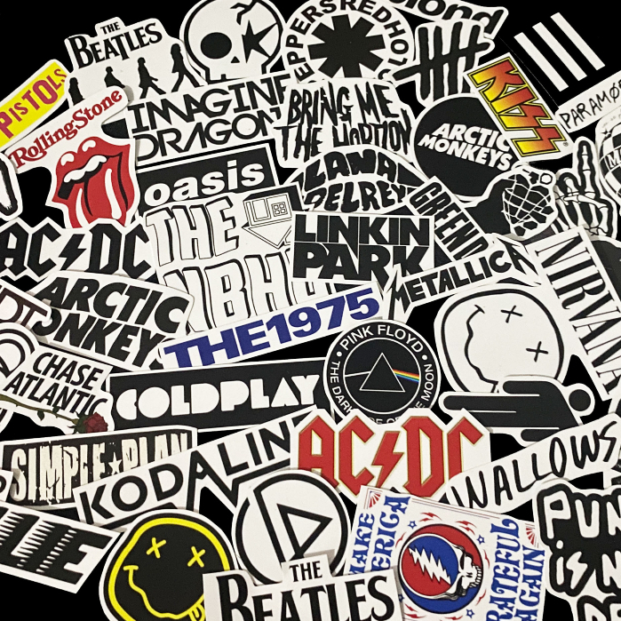 Jual Stiker Pack Musik band Mix /stickeraesthetic/stiker/stikervinyl ...