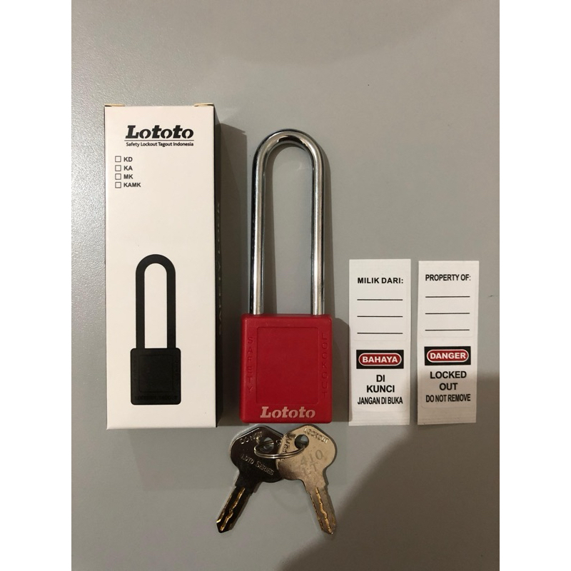 Jual Gembok Safety Loto Leher Panjang Seperti Padlock Masterlock ...