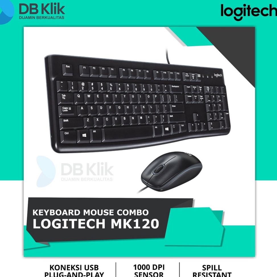 Jual ART O75T Logitech MK12 Keyboard Mouse Combo | Shopee Indonesia