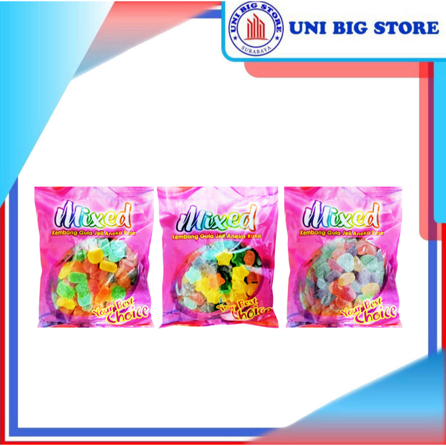 Jual Waisun Mixed Pastilles Jelly Candy Aneka Bentuk 1 kg Permen Jeli ...