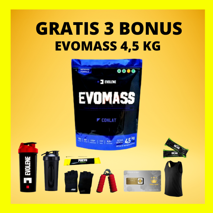 Jual EVOMASS GAINER 10 LBS HALAL BPOM MASS GAINER 4,5 KG SUSU GYM MASS ...